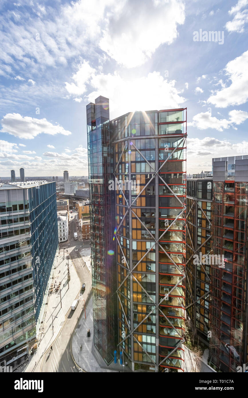 Bankside Neo apartments seen from the Tate Modern viewing gallery ...
