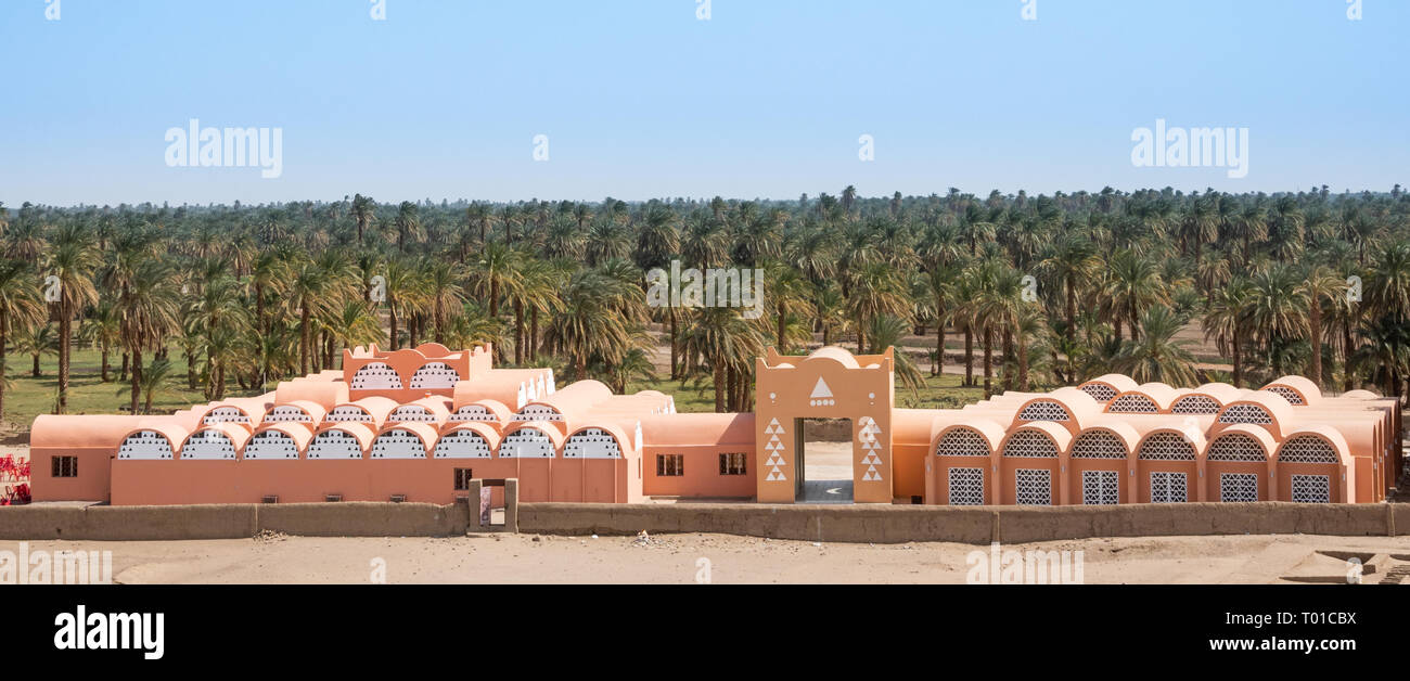 Kerma, Sudan, February 8., 2019: Panorama of the facade of the Museum ...