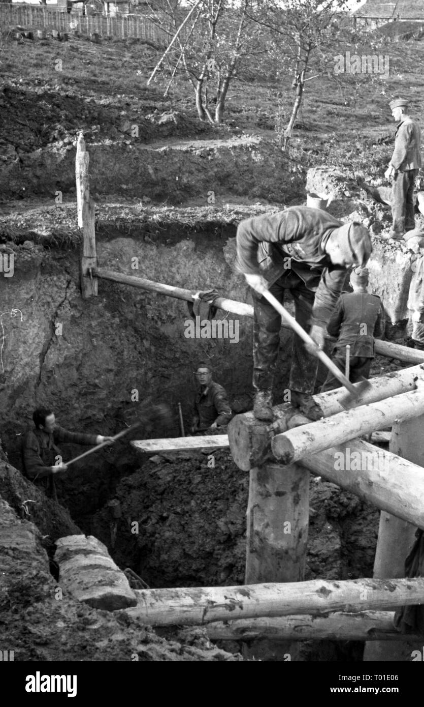 Wehrmacht Heer Ostfront - German Army at the Eastern Front Stock Photo ...