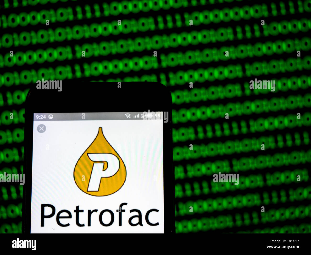 Petrofac Ltd logo seen displayed on smart phone Stock Photo - Alamy