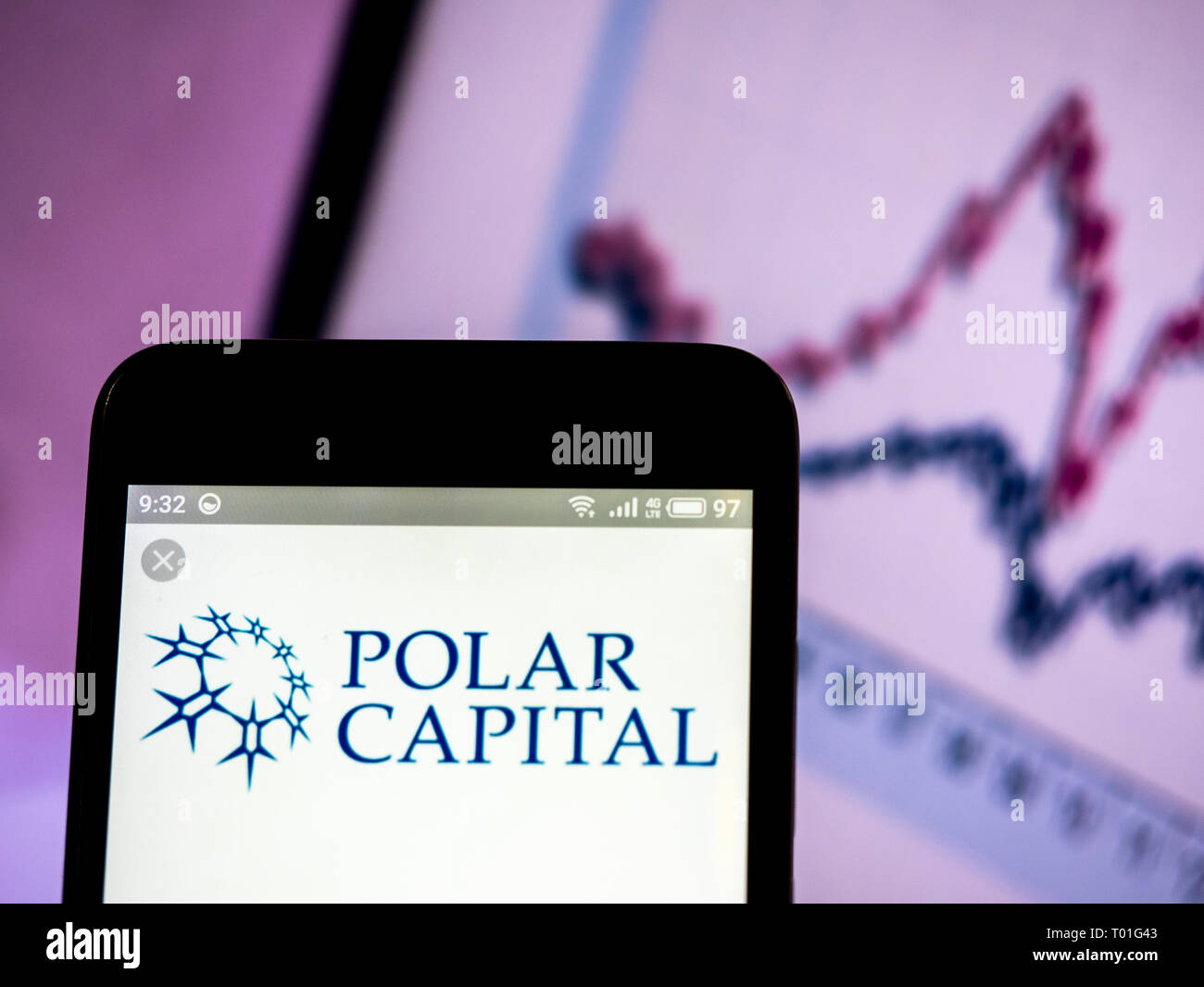 Polar Capital Technology Trust logo seen displayed on smart phone Stock ...