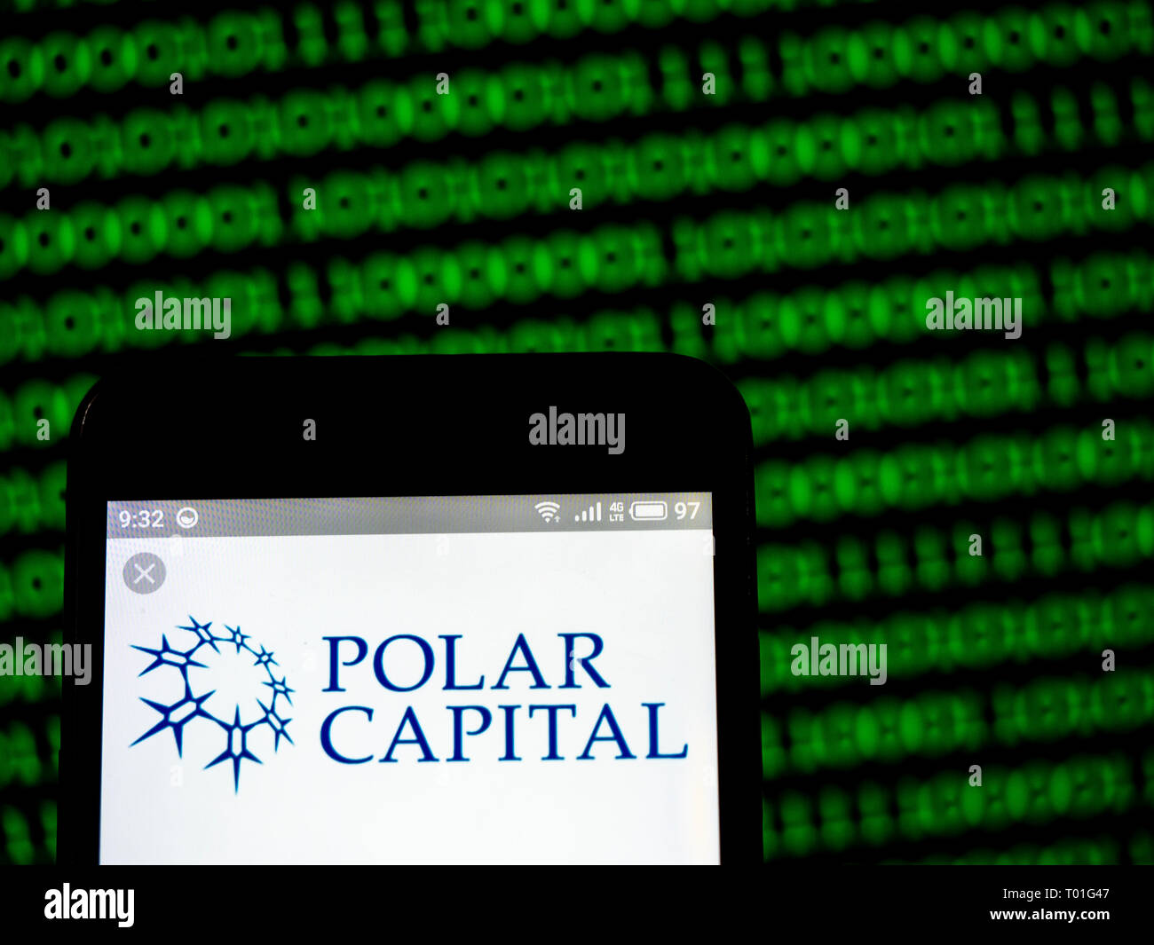 Polar Capital Technology Trust logo seen displayed on smart phone Stock ...