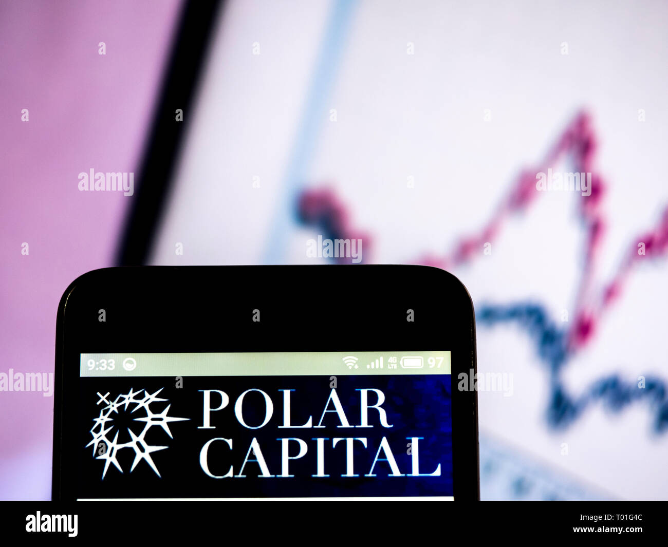 Polar Capital Technology Trust logo seen displayed on smart phone Stock ...