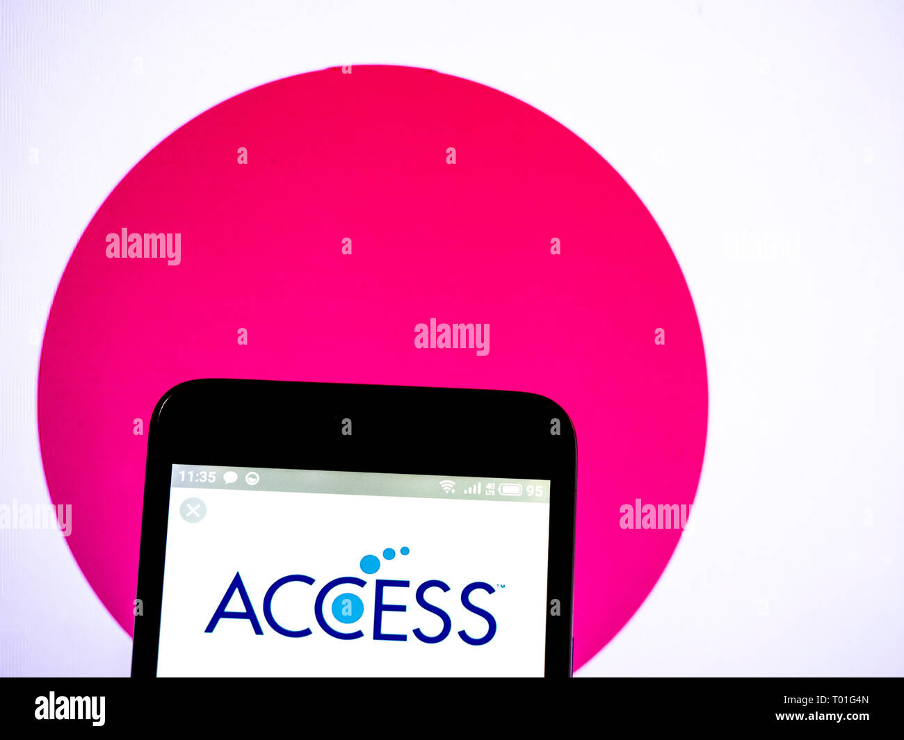 ACCESS CO., LTD. logo seen displayed on smart phone Stock Photo - Alamy