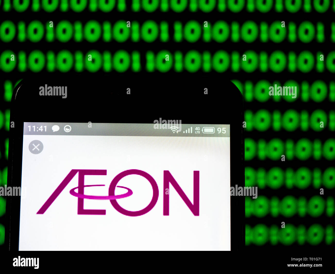 AEON Co., Ltd. logo seen displayed on smart phone Stock Photo - Alamy