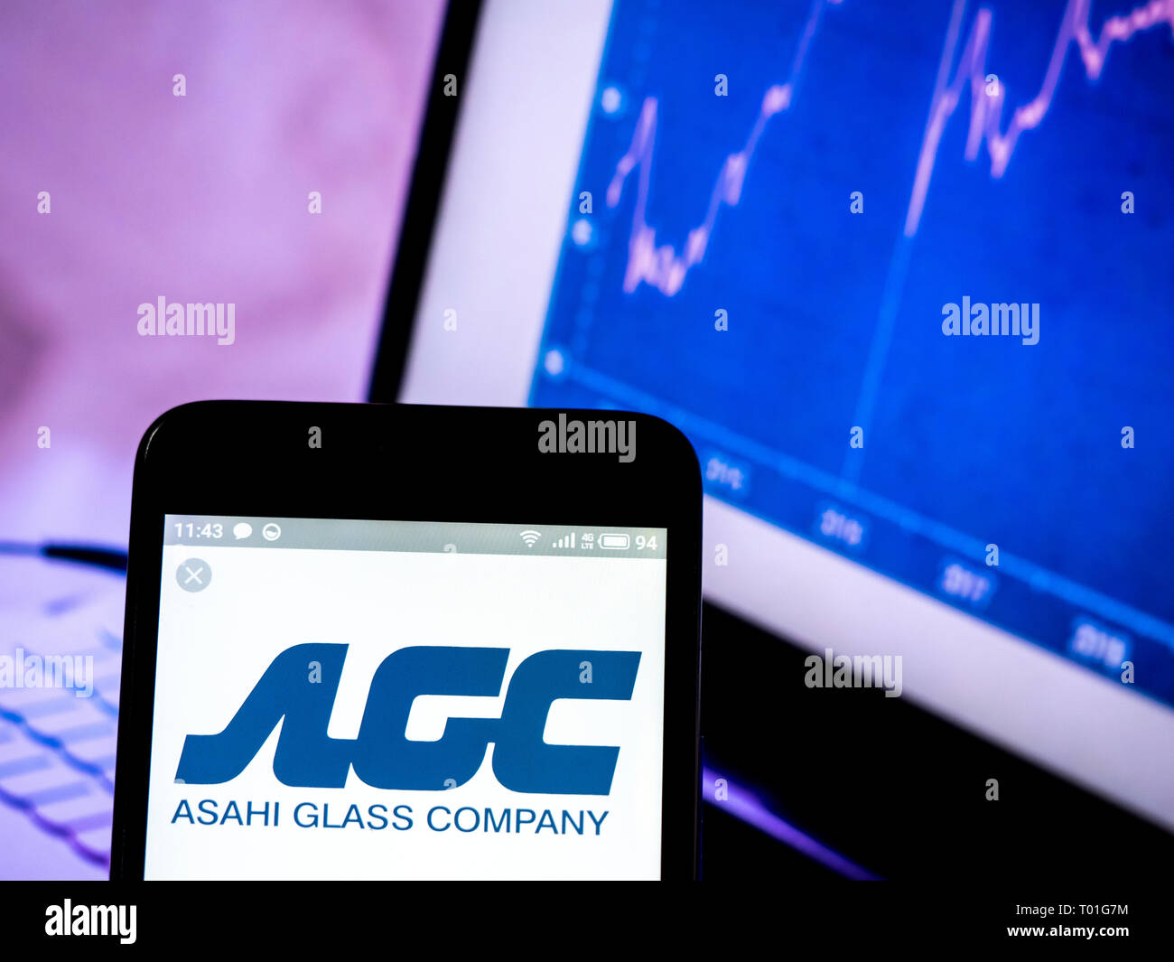 Asahi glass logo hi-res stock photography and images - Alamy