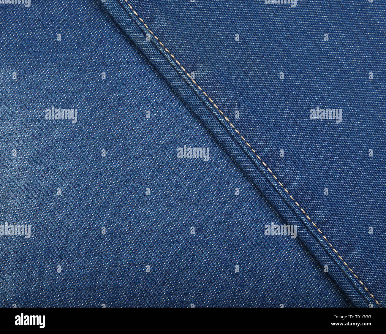 Dark indigo blue washed cotton jeans denim texture background with ...