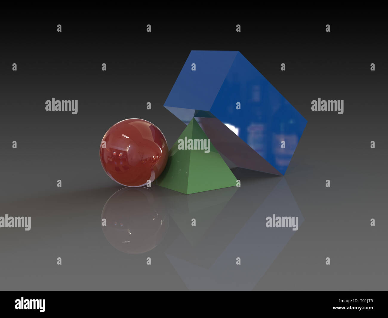 3D Rendering of Shapes using Solidworks Stock Photo - Alamy