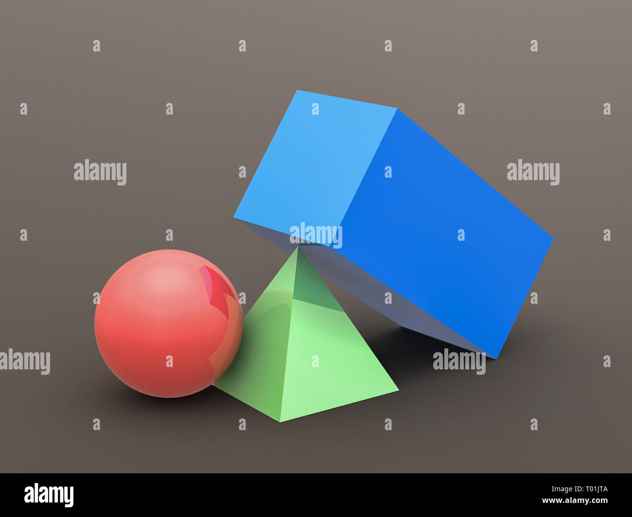 3D Rendering of Shapes using Solidworks Stock Photo - Alamy