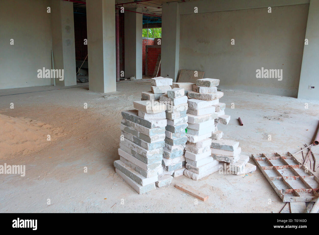interior in construction building site Stock Photo - Alamy