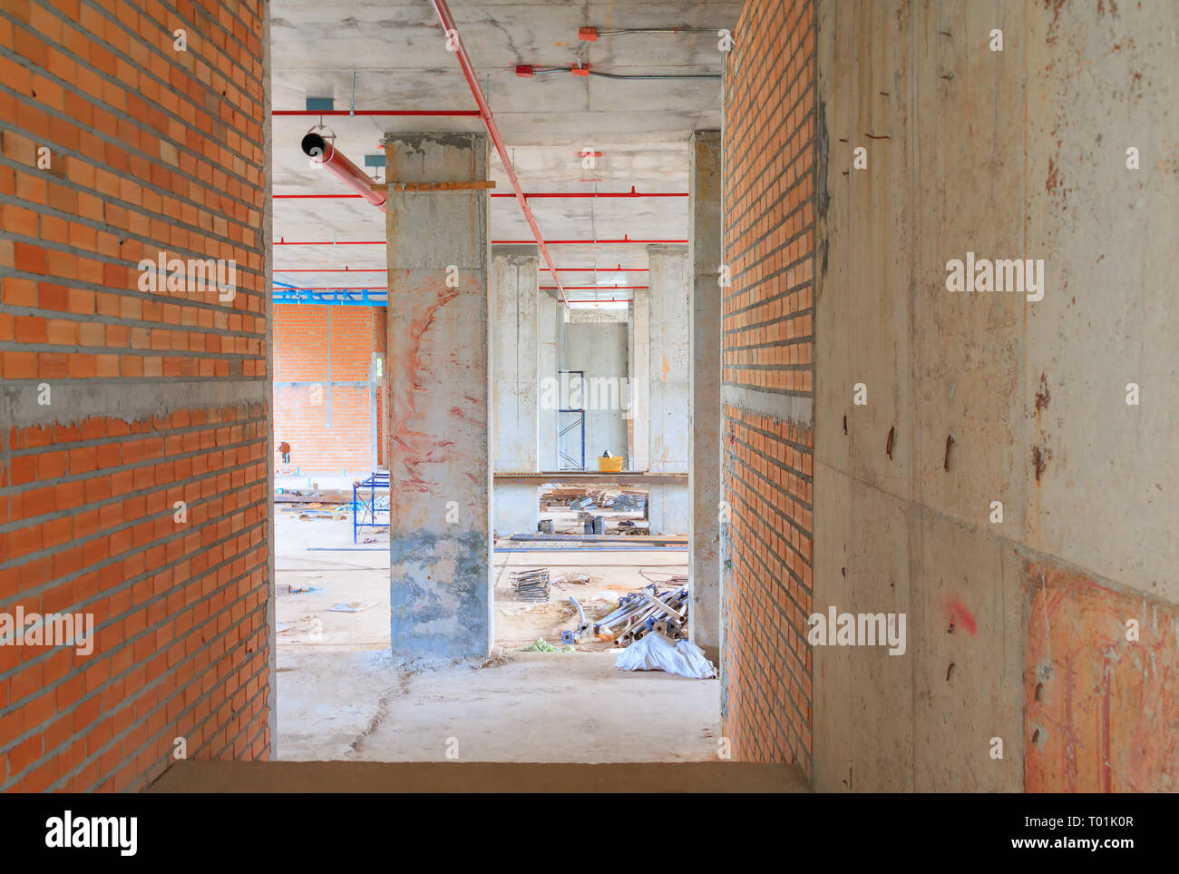 interior in construction building site Stock Photo - Alamy