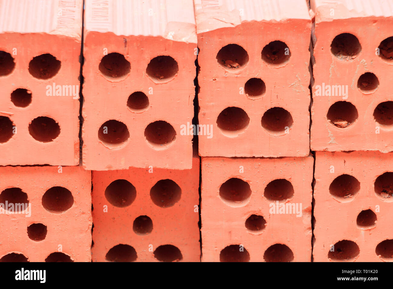 red brick in construction Stock Photo - Alamy