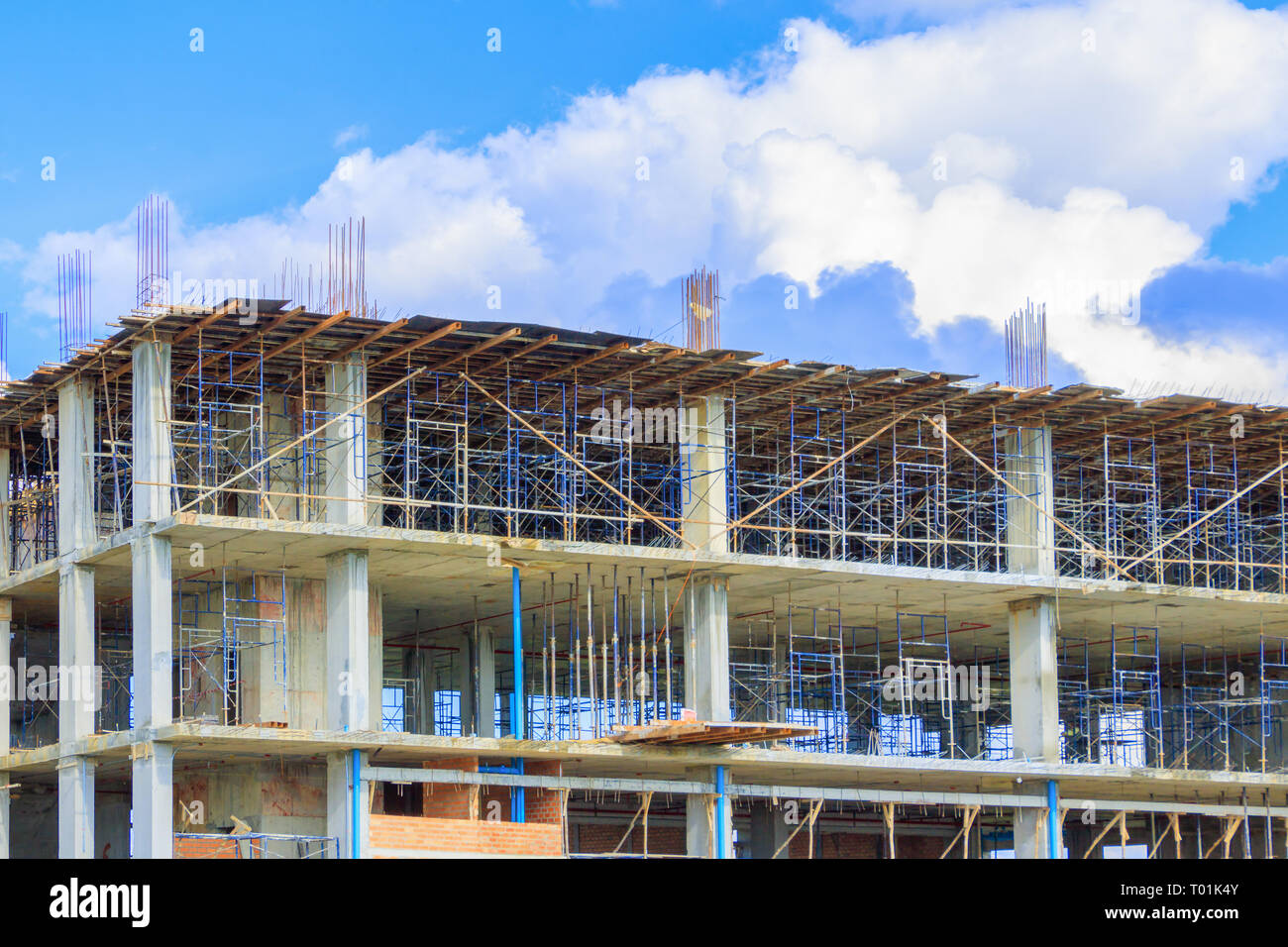 work construction in building high site workplace Stock Photo - Alamy