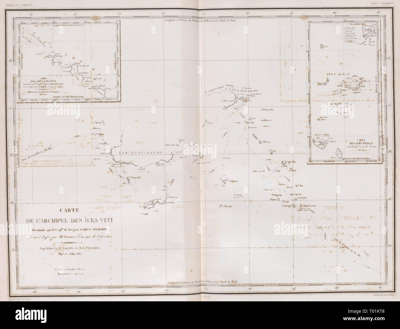 Historical fiji map hi-res stock photography and images - Alamy