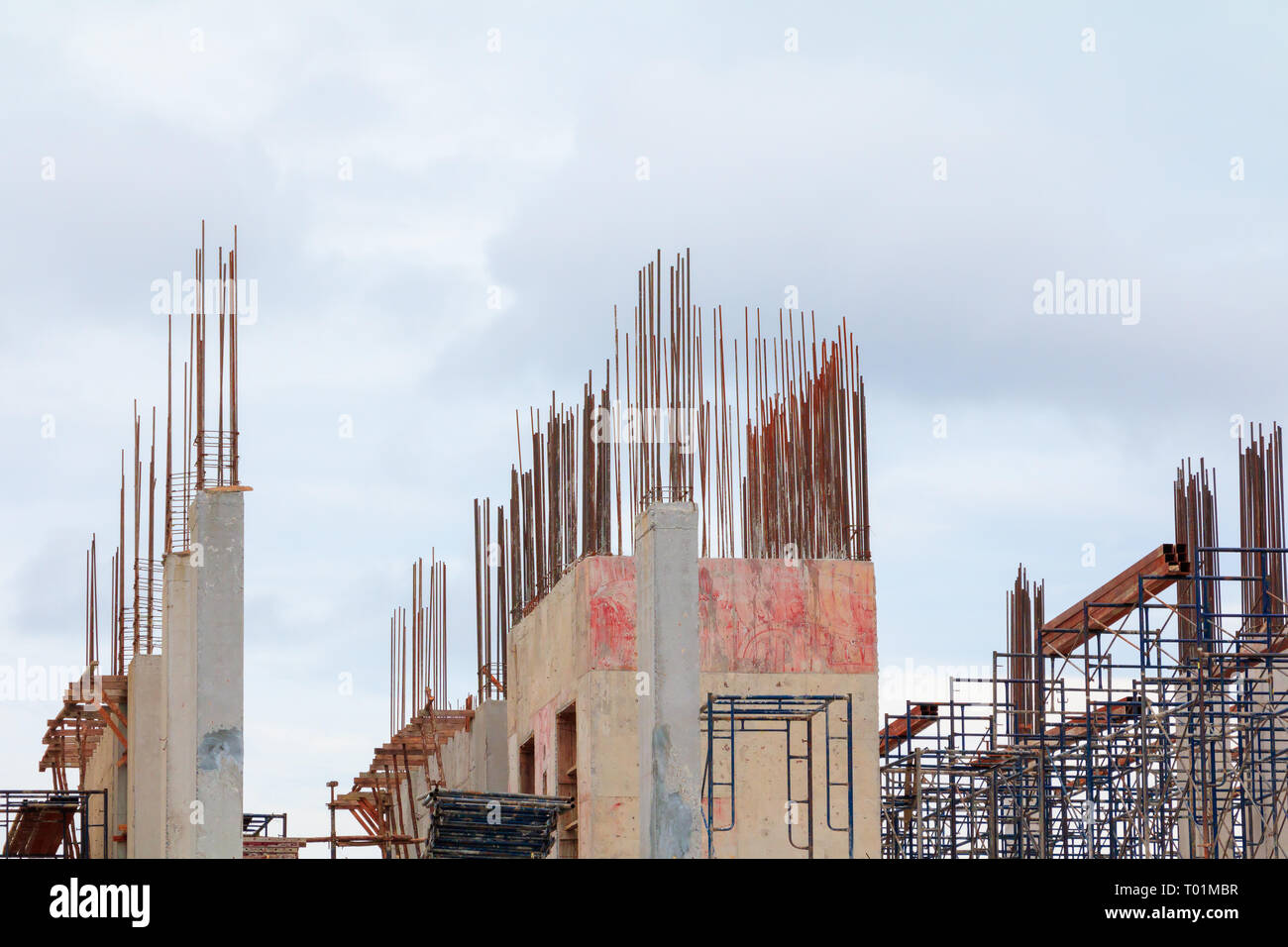 construction workers site and building of housing outdoor. which has ...