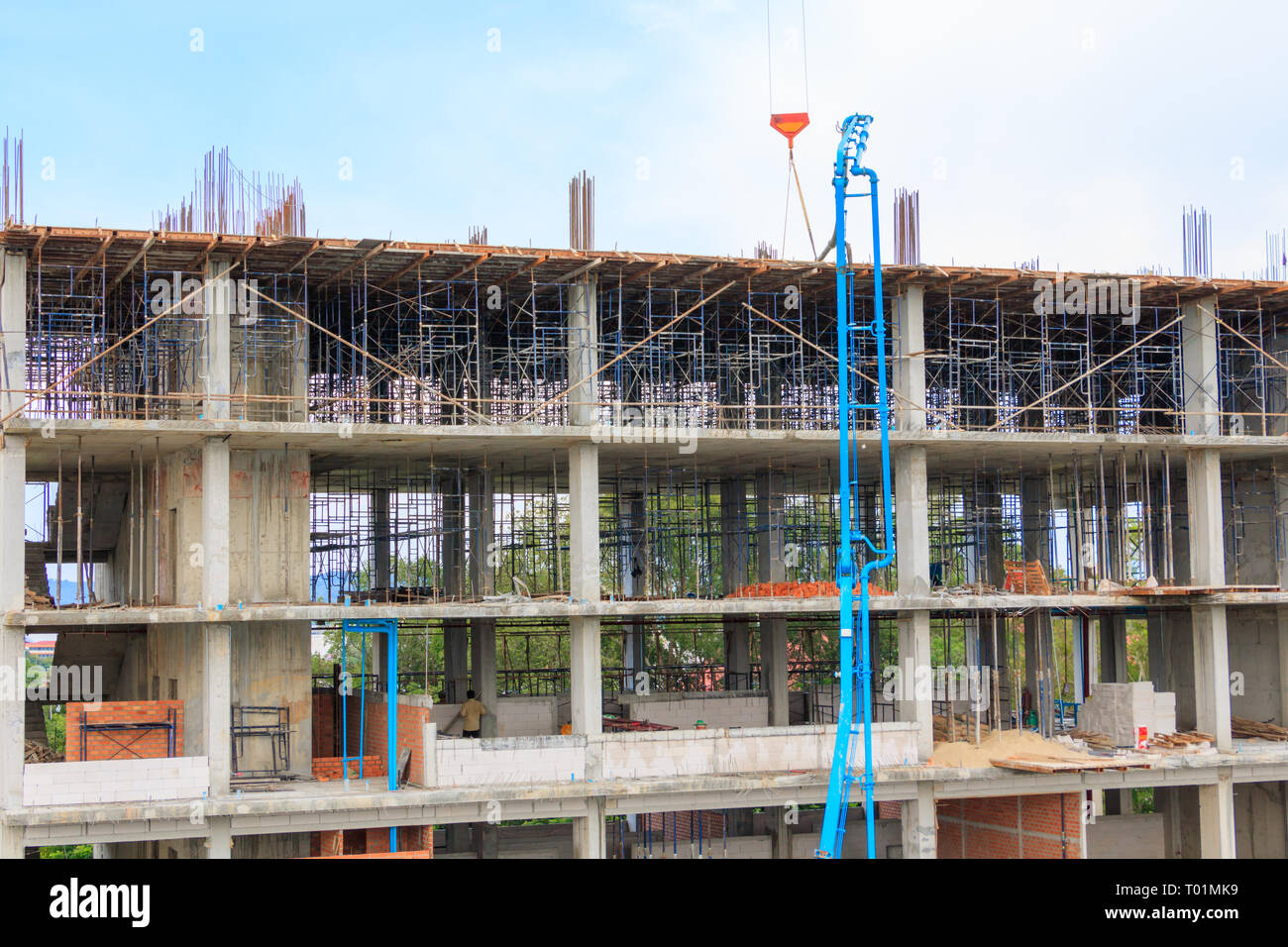 work construction in building high site workplace Stock Photo - Alamy