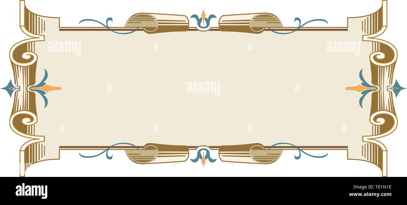 Vector - baroque frames and decorative elements - vintage banner with ...