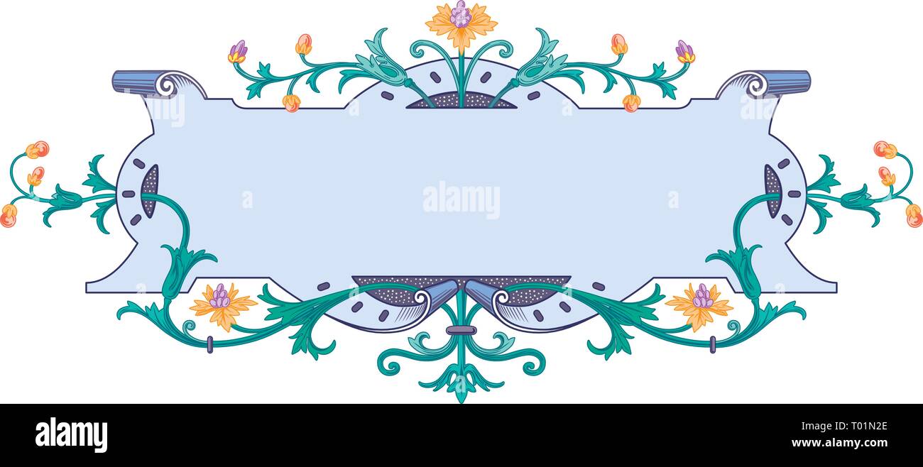 Vector - baroque frames and decorative elements - vintage banner with ...