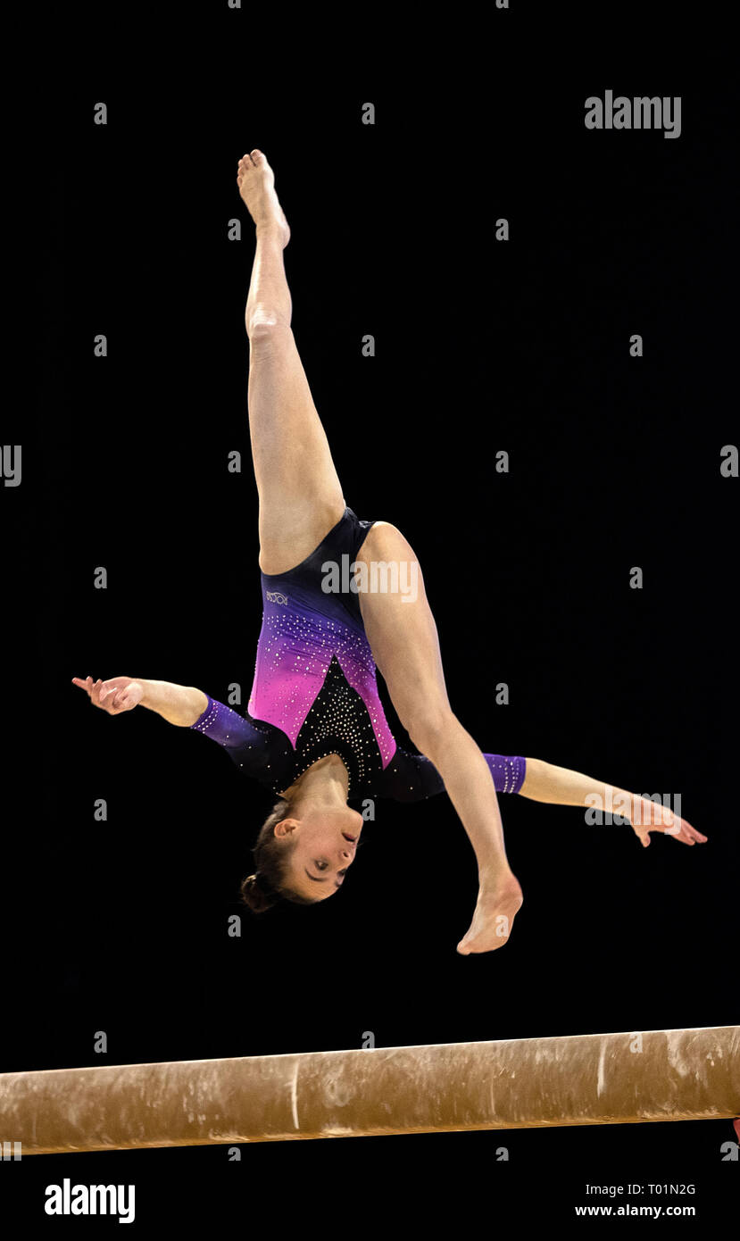 Ellie Patrick from Dynamic Gymnastics club during the Gymnastics ...