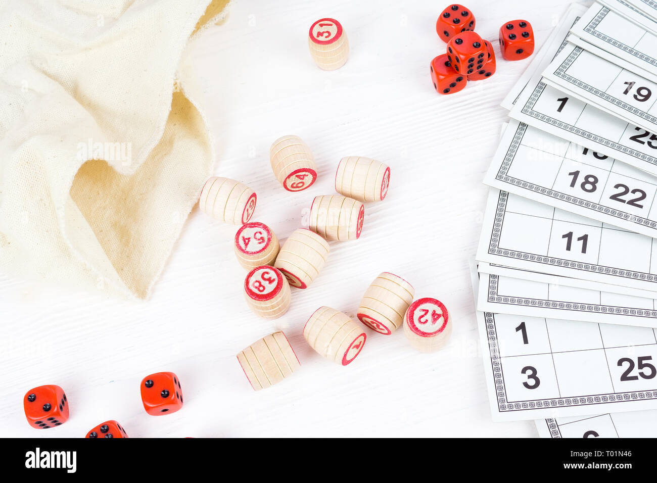 Board game lotto on white background, lottery Stock Photo - Alamy