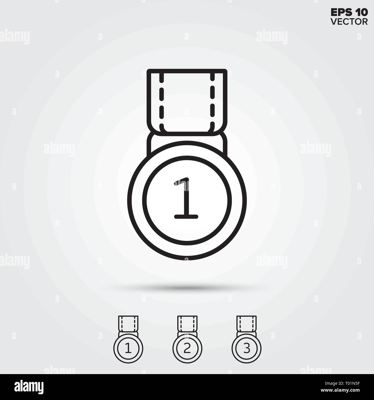 Runner up medal Stock Vector Images - Alamy