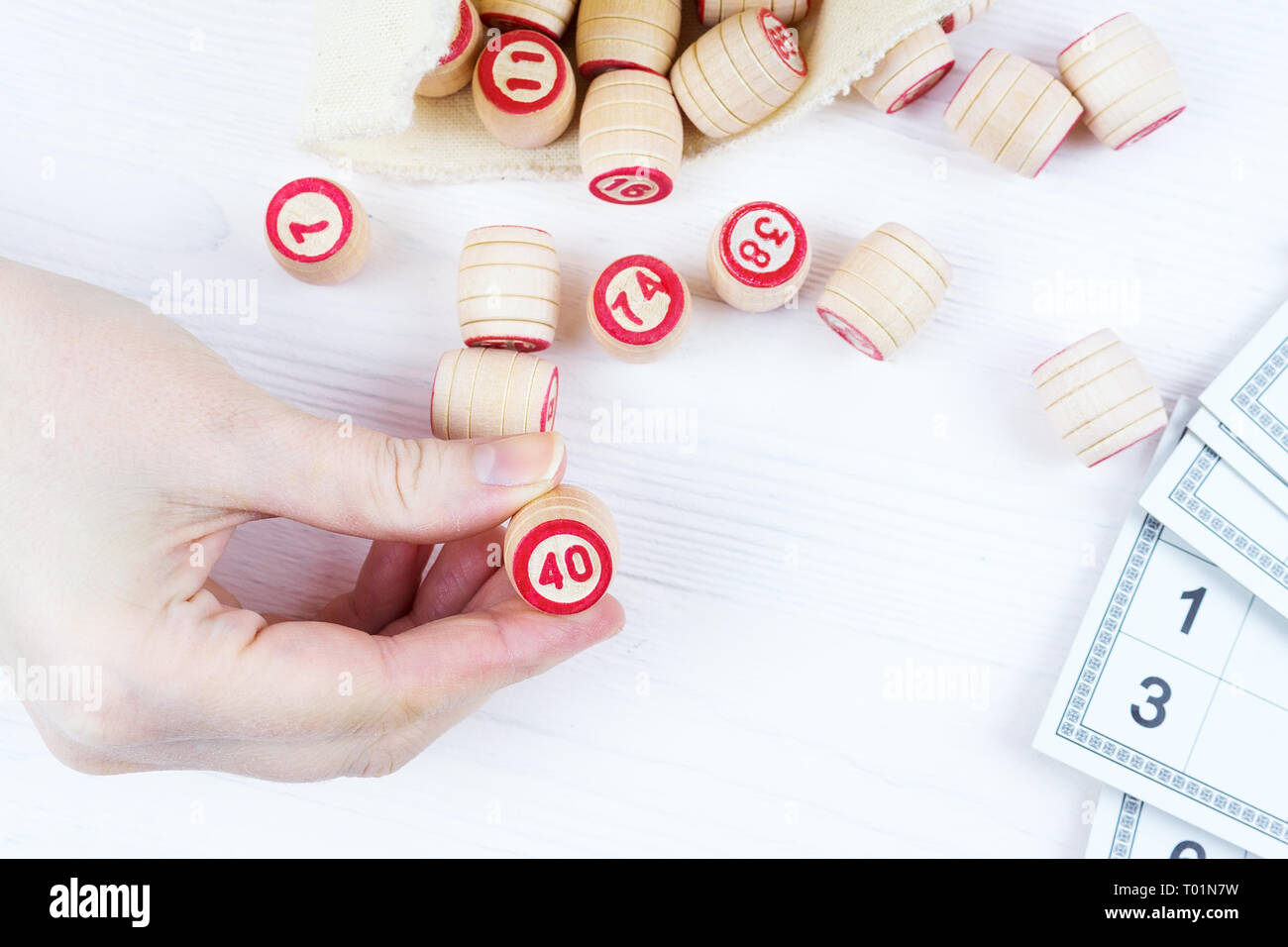 Board game lotto on white background, lottery Stock Photo - Alamy