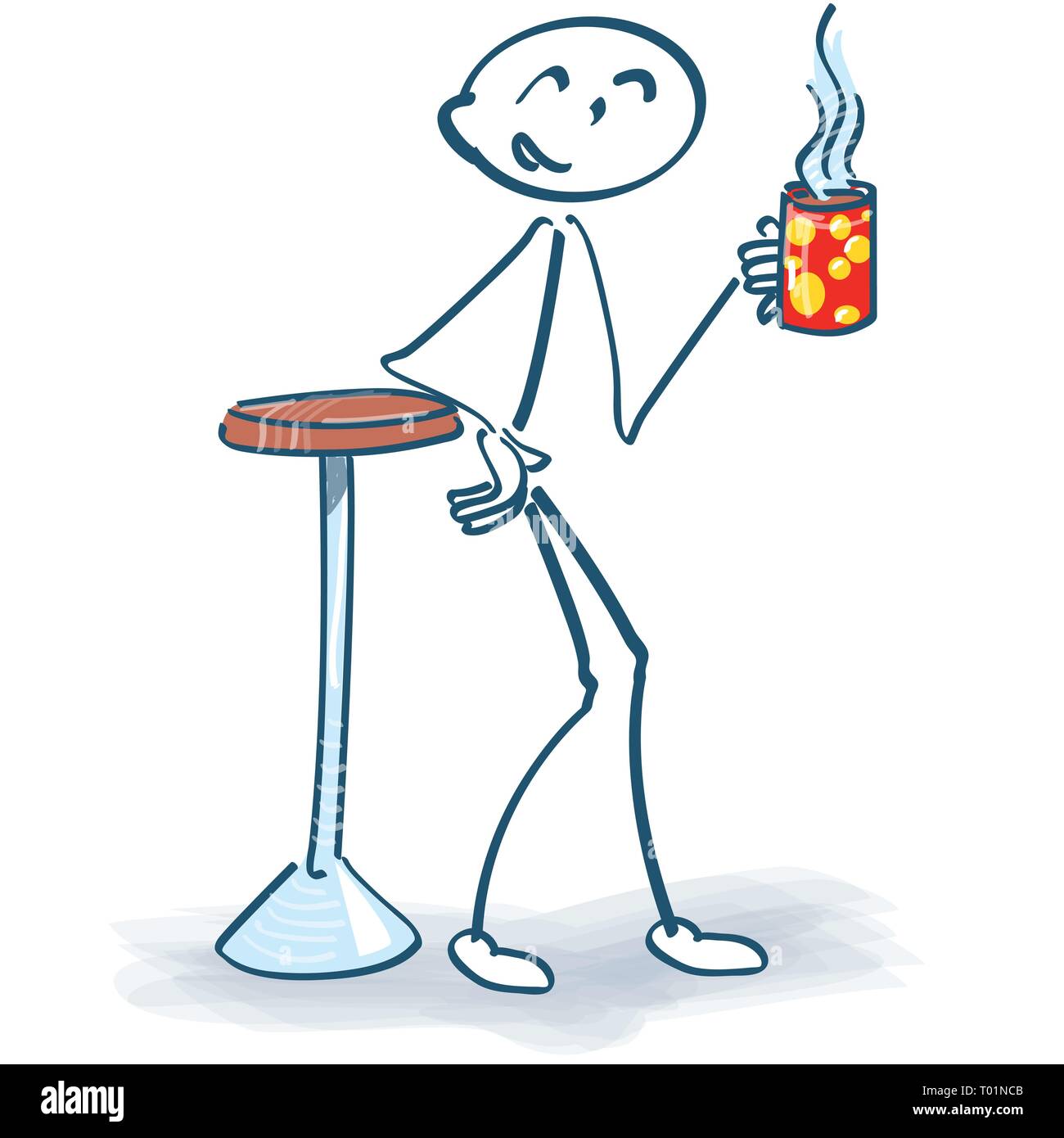 Stickman drinking hi-res stock photography and images - Alamy