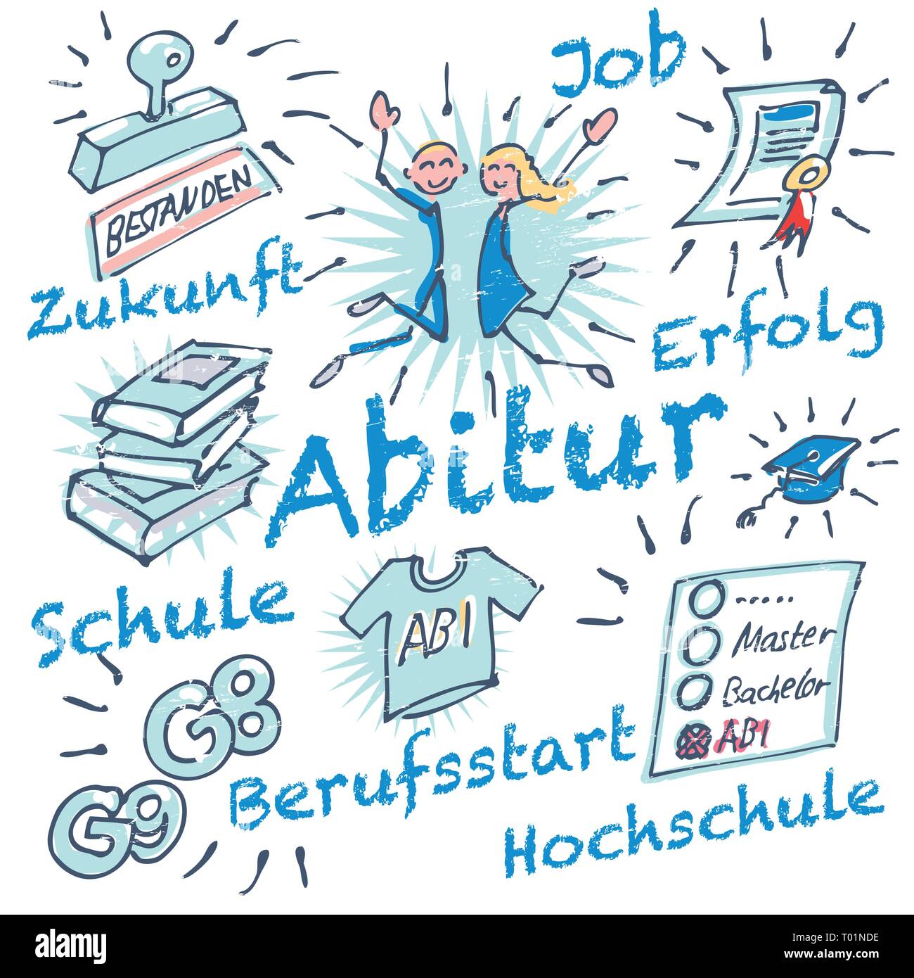 Stick figures and high school or college Stock Vector Image & Art - Alamy