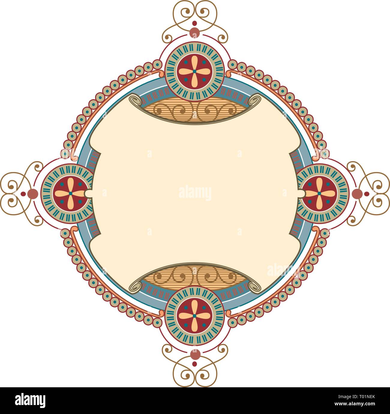 Vector - baroque frames and decorative elements - vintage banner with ...