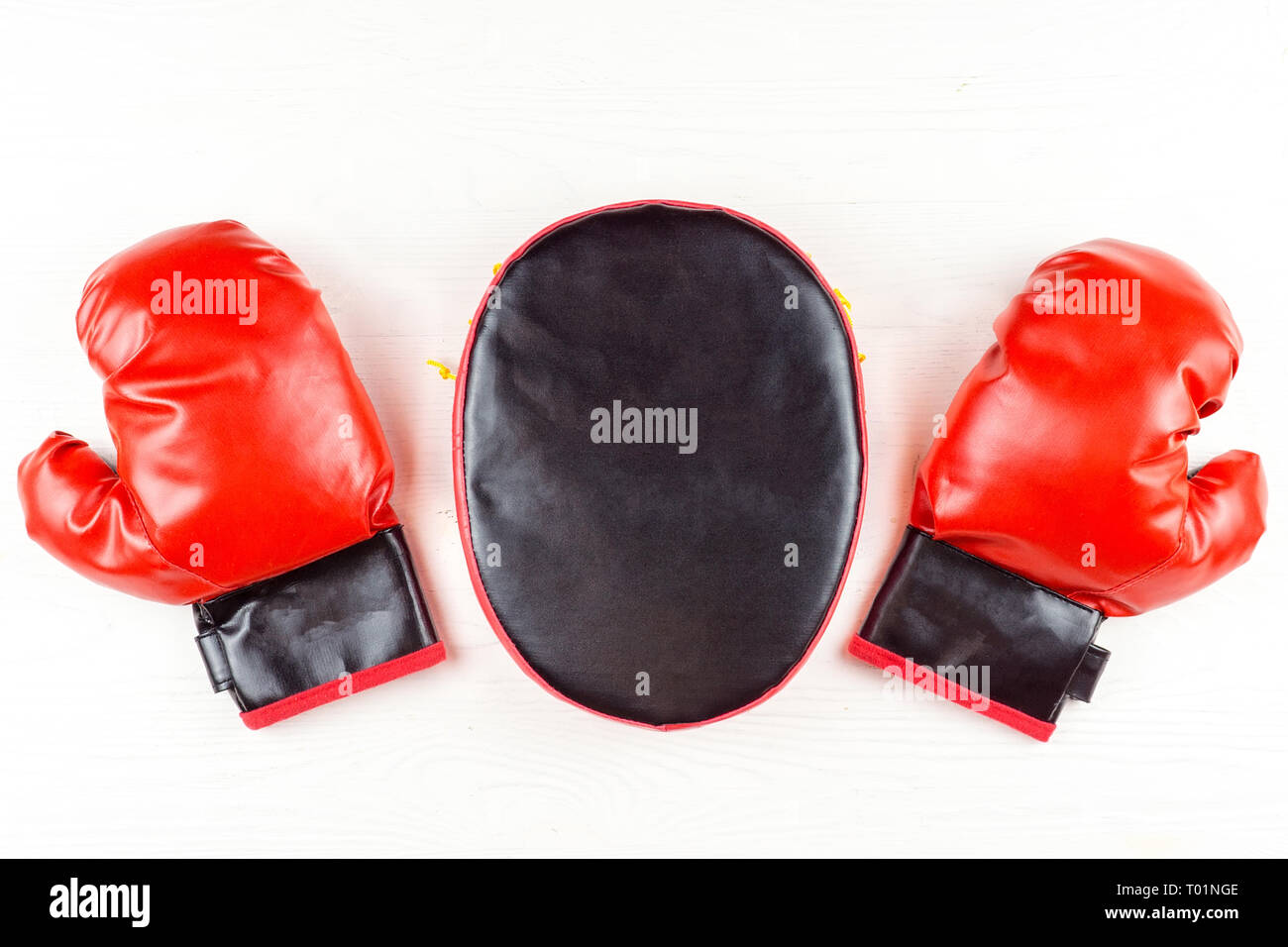 boxing gloves and paw on white background Stock Photo - Alamy