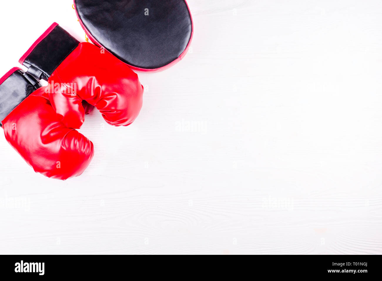 boxing gloves and paw on white background Stock Photo - Alamy