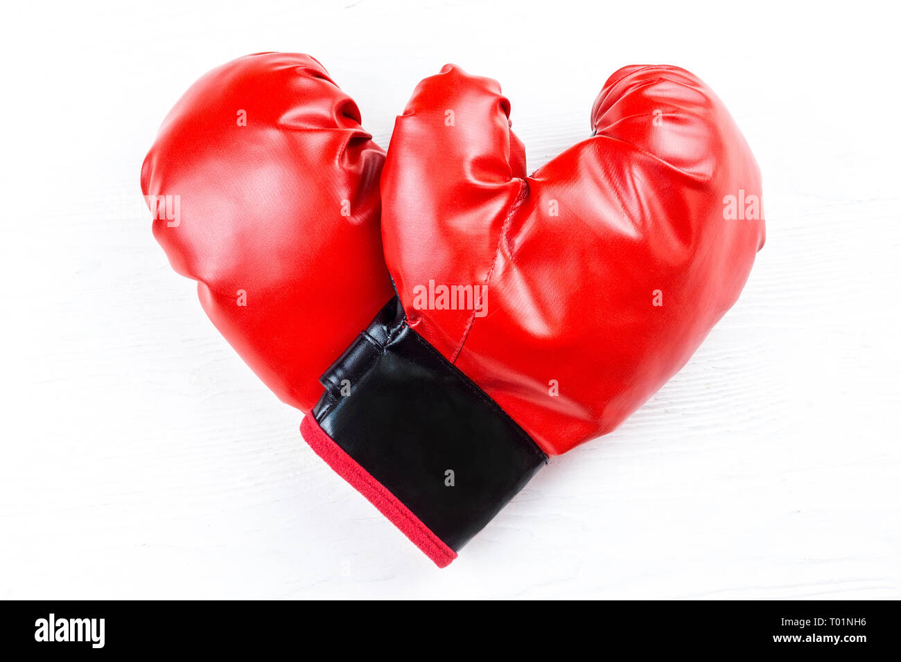 boxing gloves and paw on white background Stock Photo - Alamy