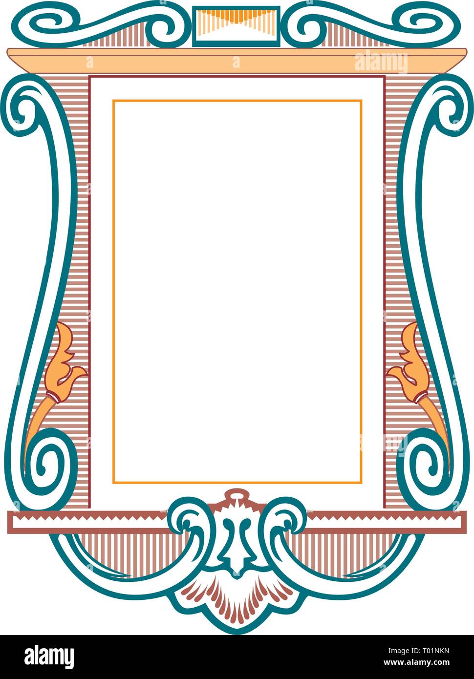 Vector - baroque frames and decorative elements - vintage banner with ...
