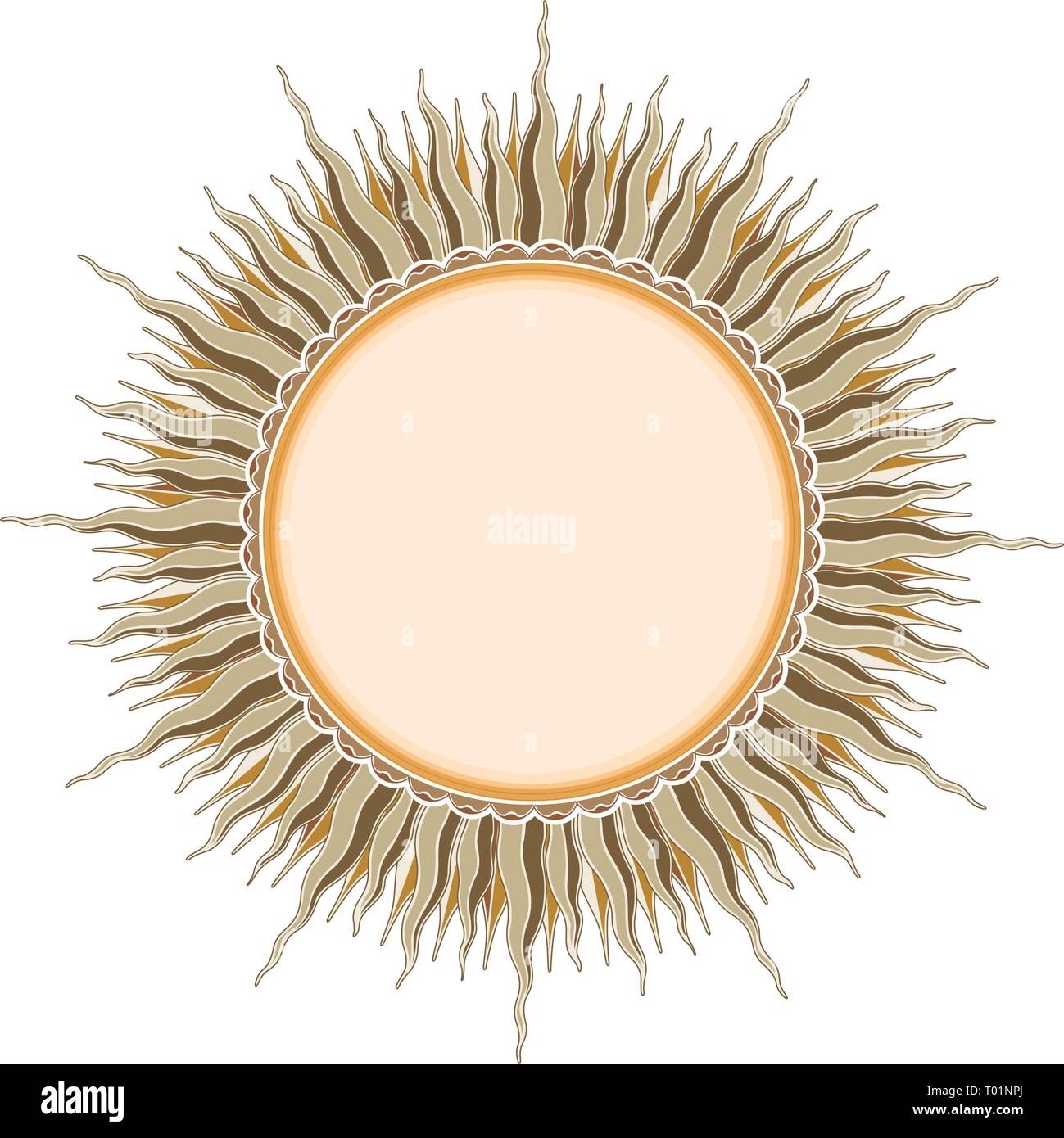 Vector - sun frames and decorative elements - vintage banner with ...