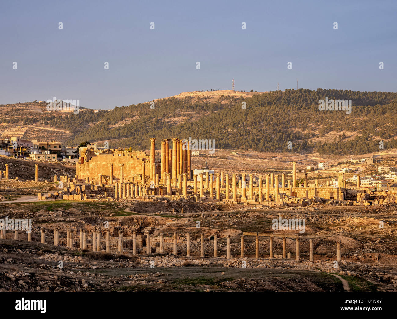 Western asia view of the ancient city of jerash hi-res stock ...