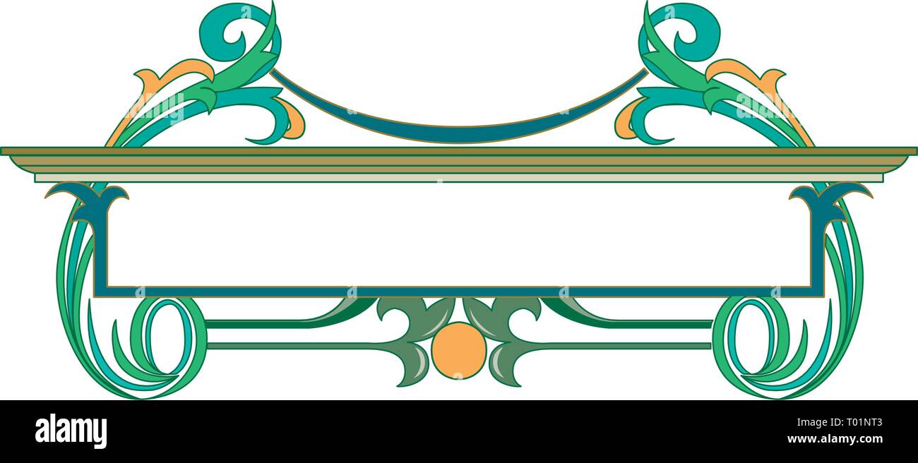 Vector - baroque frames and decorative elements - vintage banner with ...