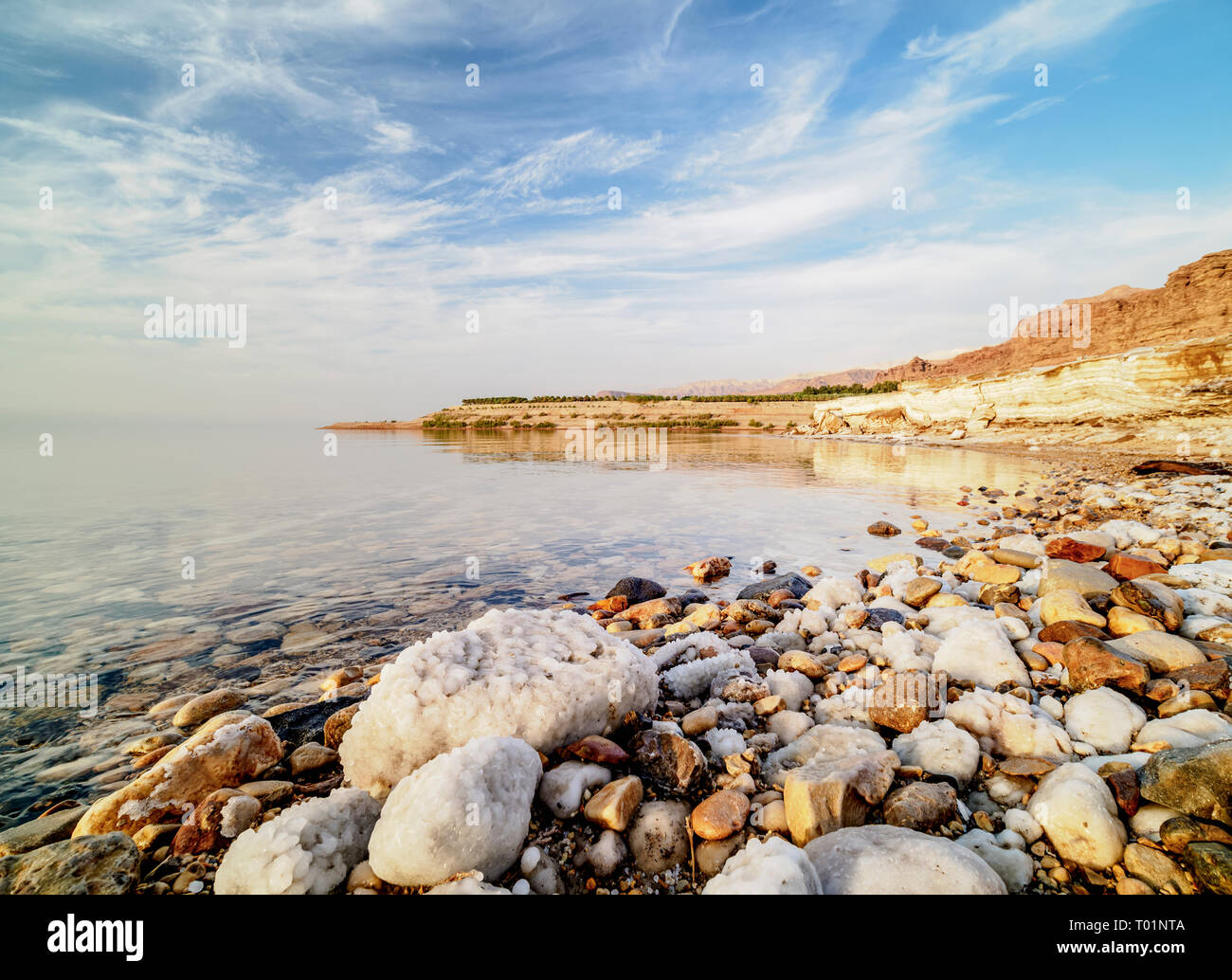 Salt Formations on the shore of the Dead Sea, Karak Governorate, Jordan ...