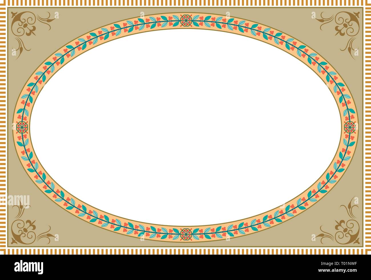 abstract floral Decorative Elegant ornamental banner style Stock Vector ...