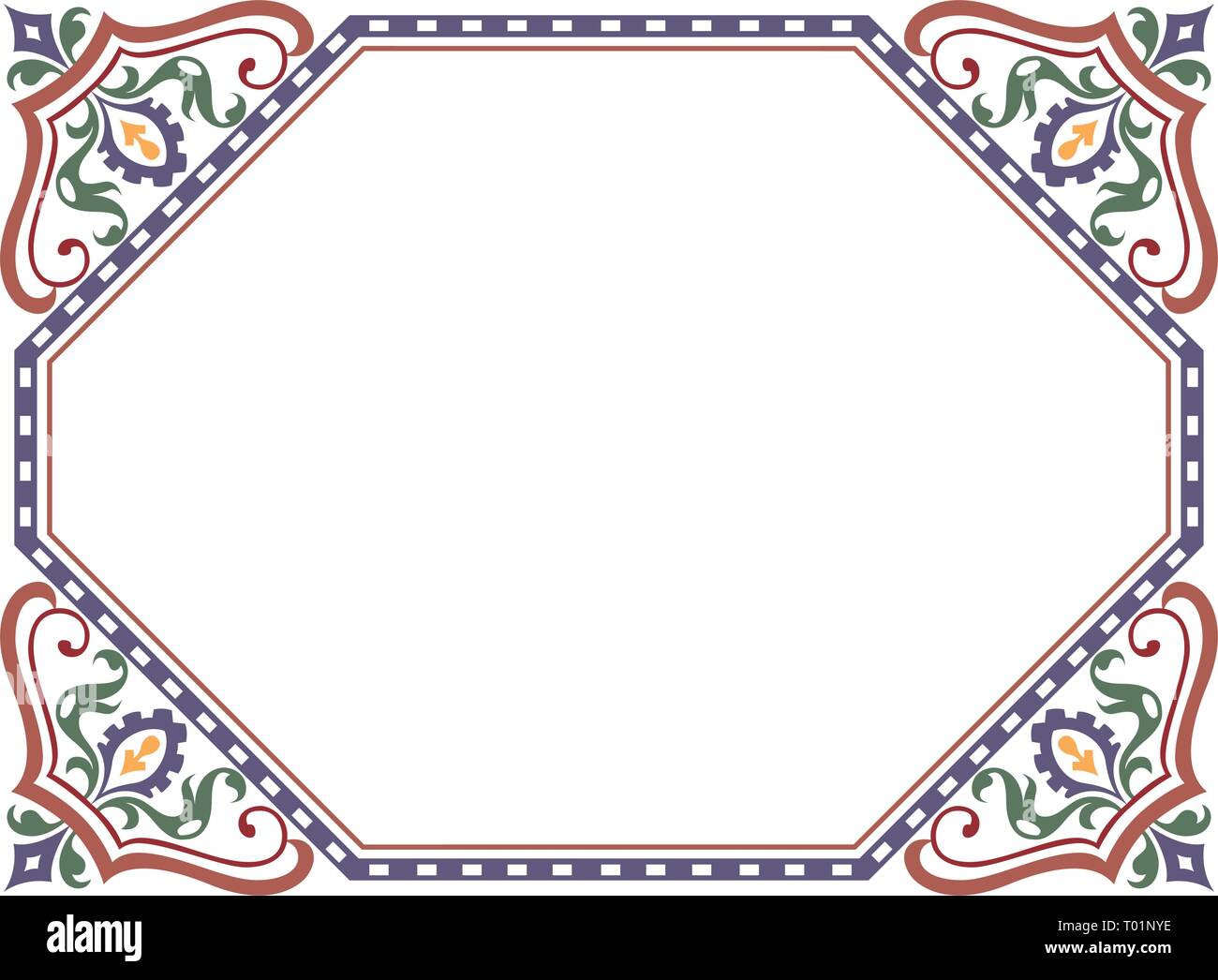 abstract floral Decorative Elegant ornamental banner style Stock Vector ...