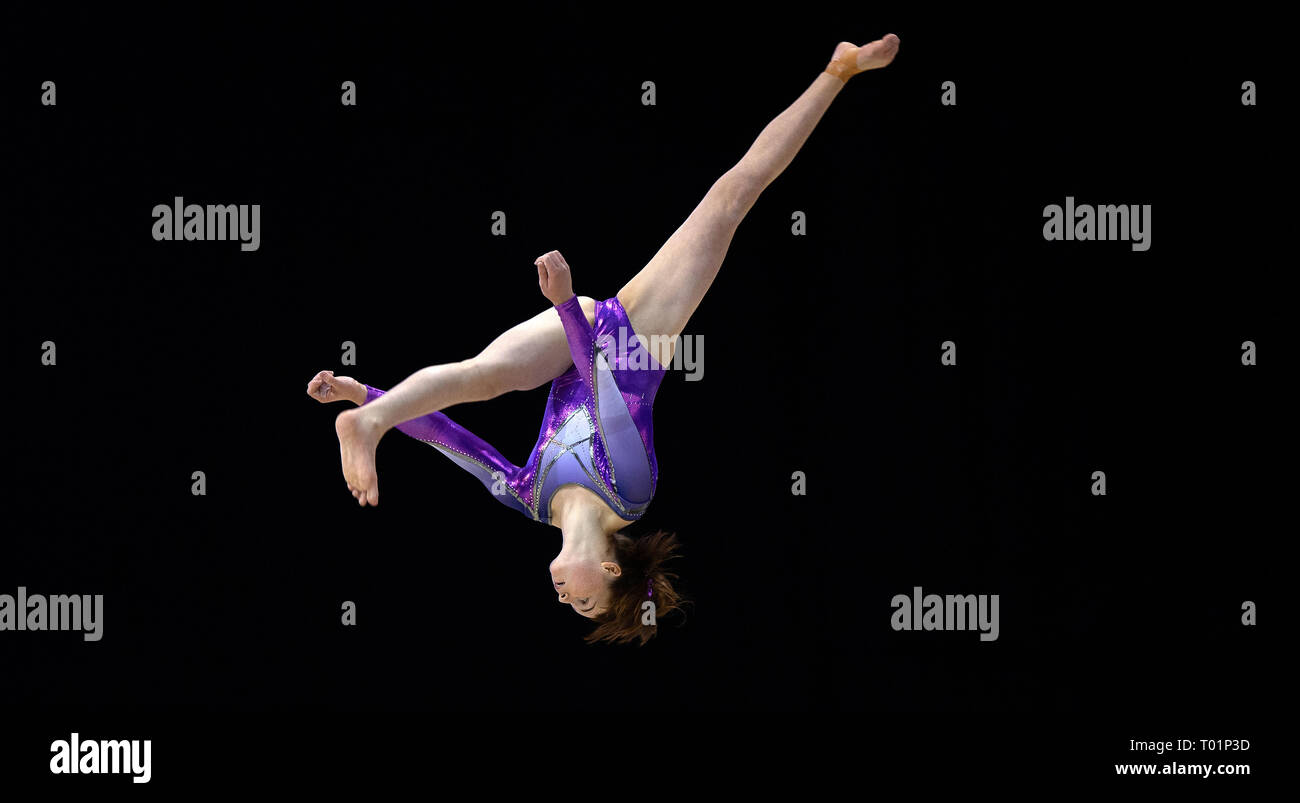 Emma Slavin from Renmore Gymnastics Club during the Gymnastics British ...