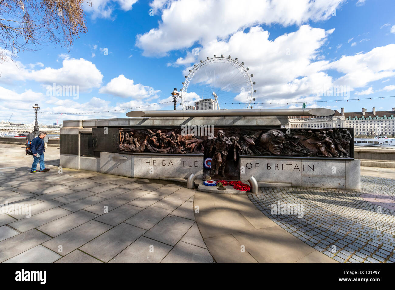 The Battle of Britain Memorial on Victoria Embankment, Westminster ...