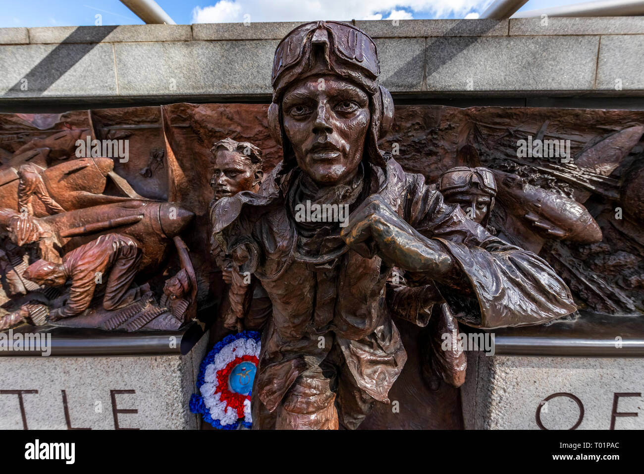 The Battle of Britain Memorial on Victoria Embankment, Westminster ...