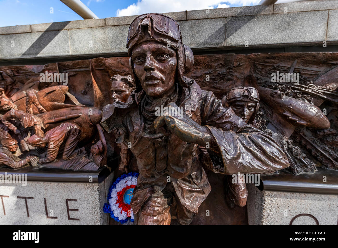 The Battle of Britain Memorial on Victoria Embankment, Westminster ...
