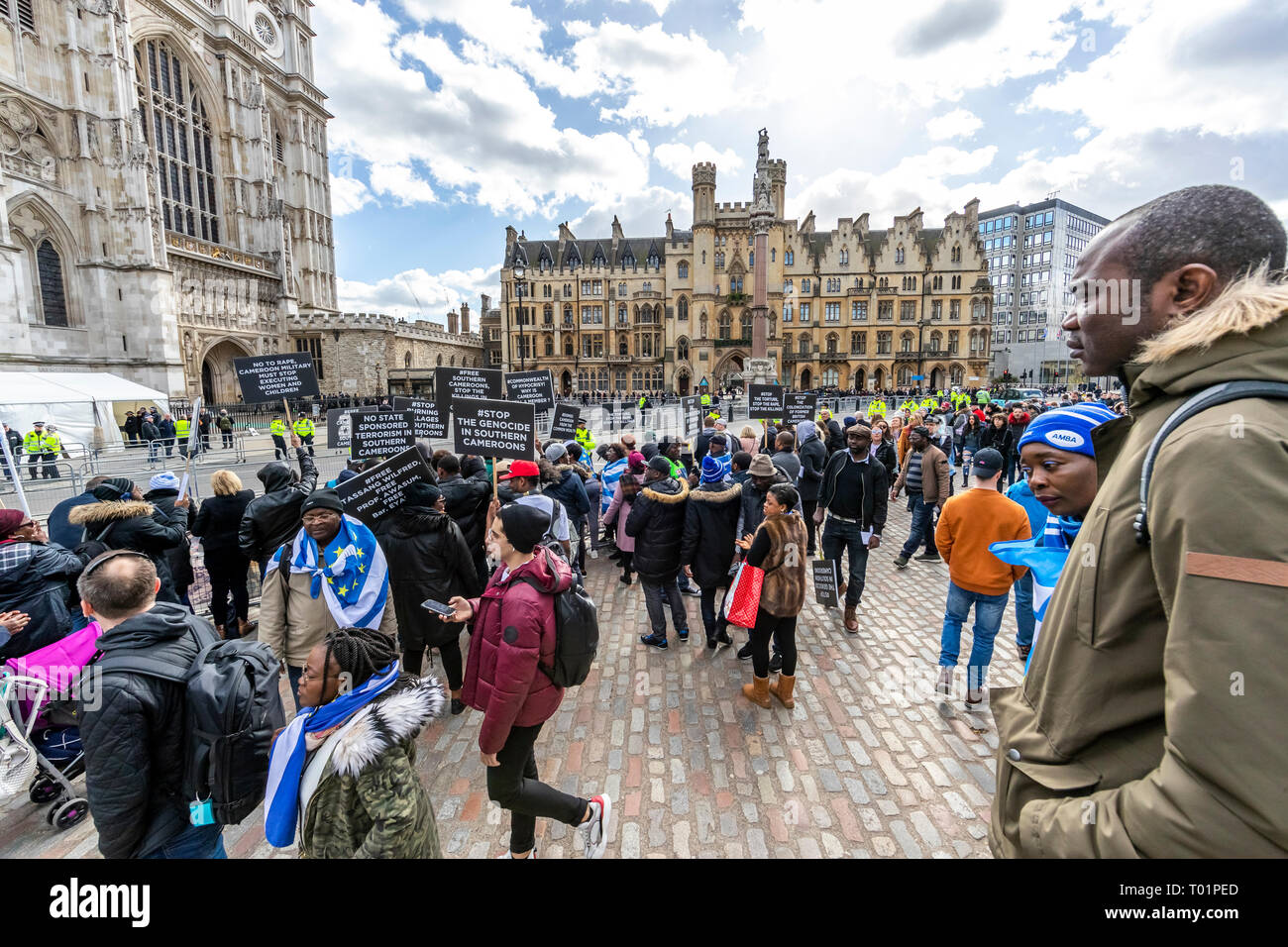 Anti government demonstration protesting about ill treatment of ...