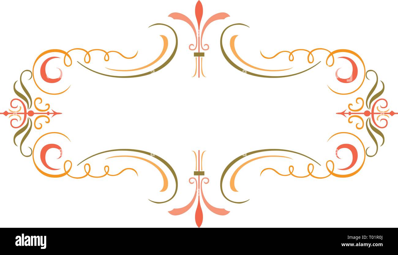 abstract floral Decorative Elegant ornamental banner style Stock Vector ...