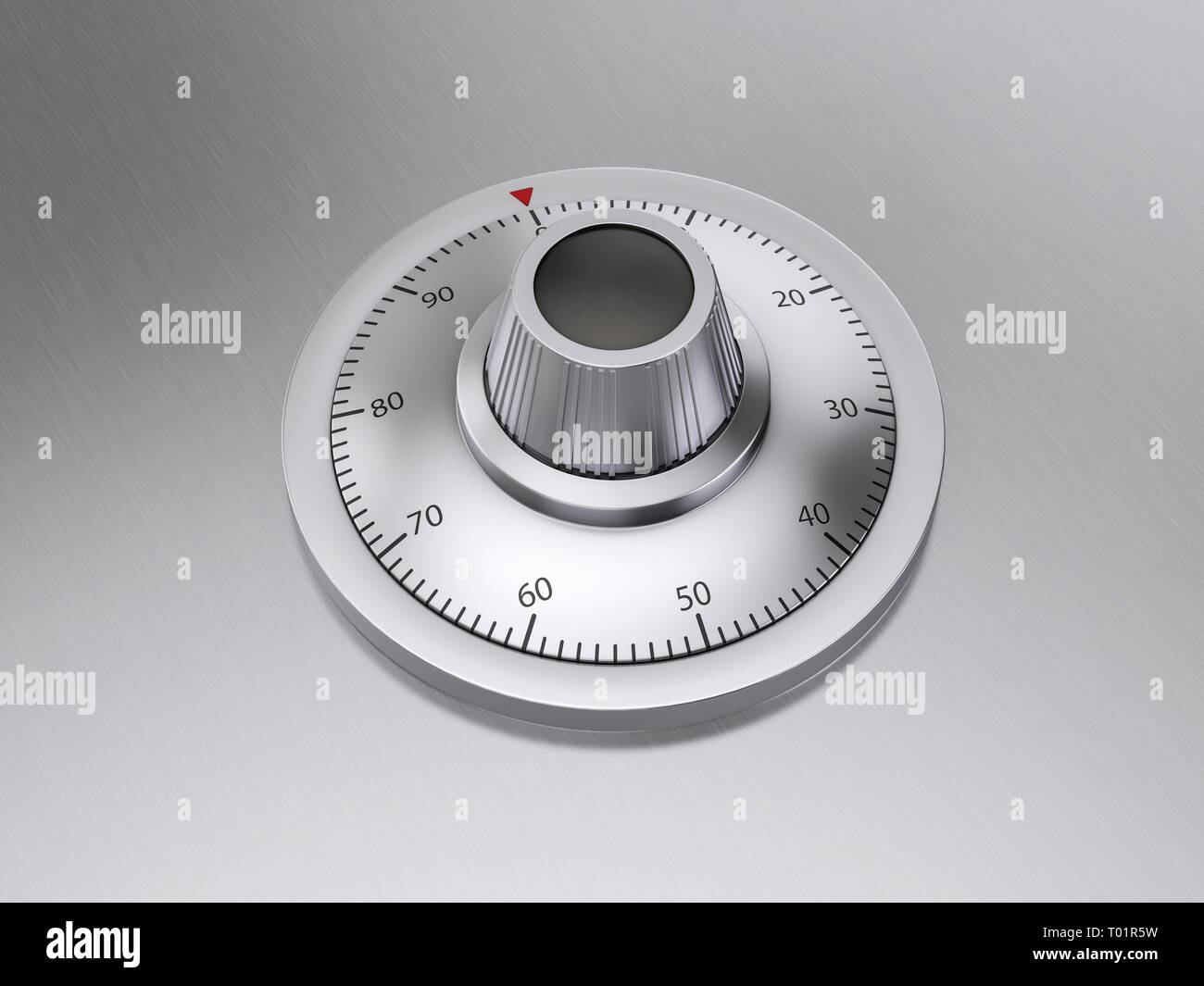 Combination lock safe on a metal background. 3d illustration Stock ...