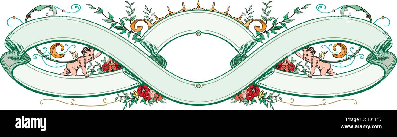 Vector - baroque frames and decorative elements - vintage banner with ...