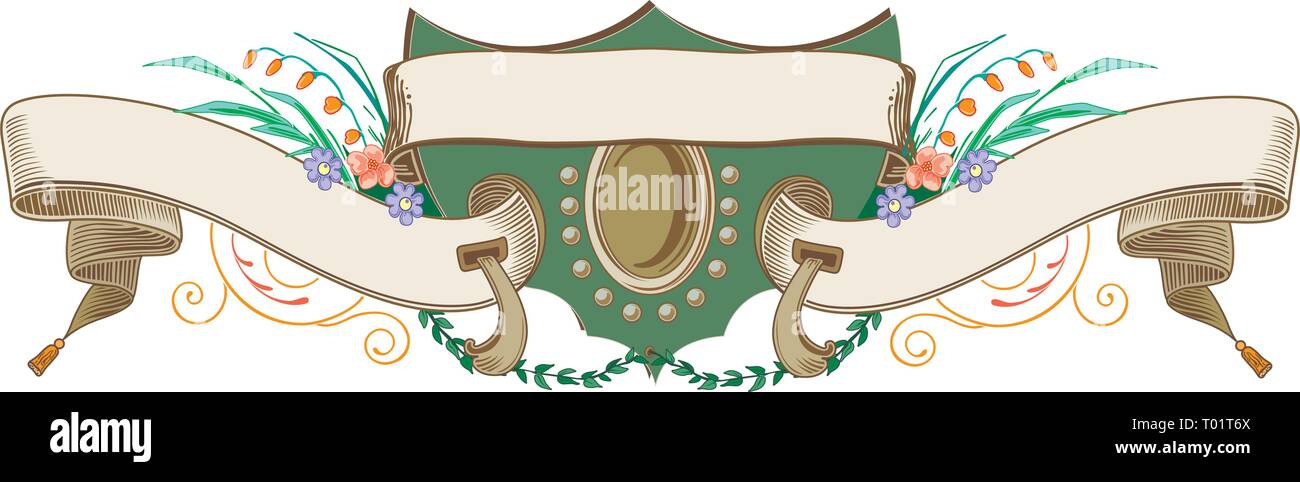 Vector - baroque frames and decorative elements - vintage banner with ...