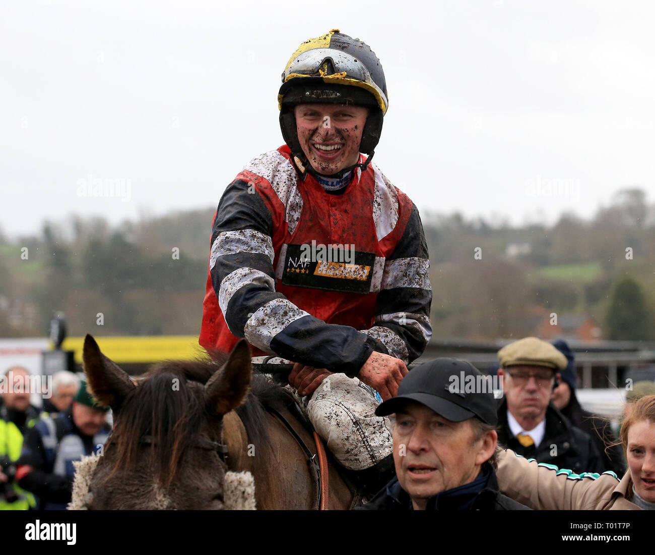 Jockey james bowen celebrates hi-res stock photography and images - Alamy
