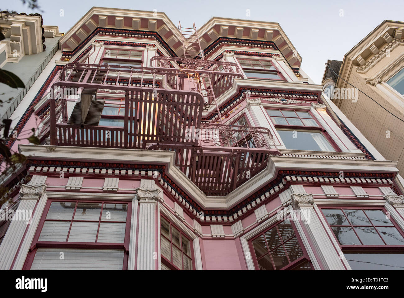 This pink Victorian Home, located in the iconic Haight-Ashbury district ...